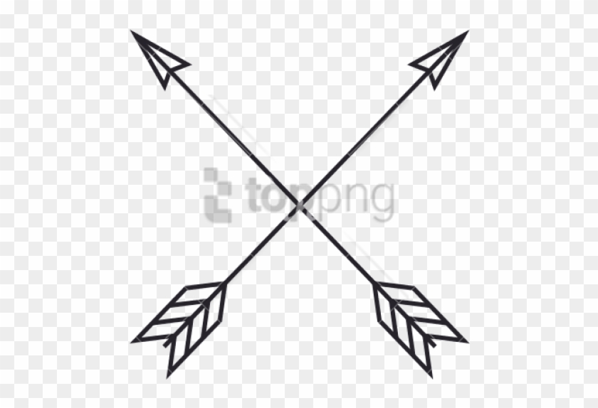 Free Png Download Boho Arrow Png Images Background - Crossed Arrows ...