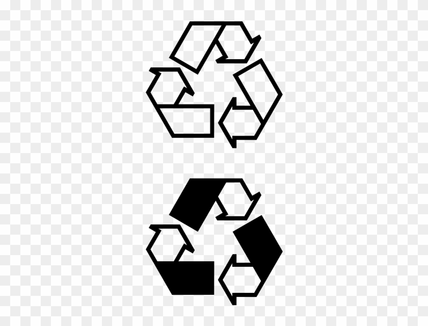 Recycle Icons Black White Line Art 23 - Li Ion Recycling Symbol - Full ...