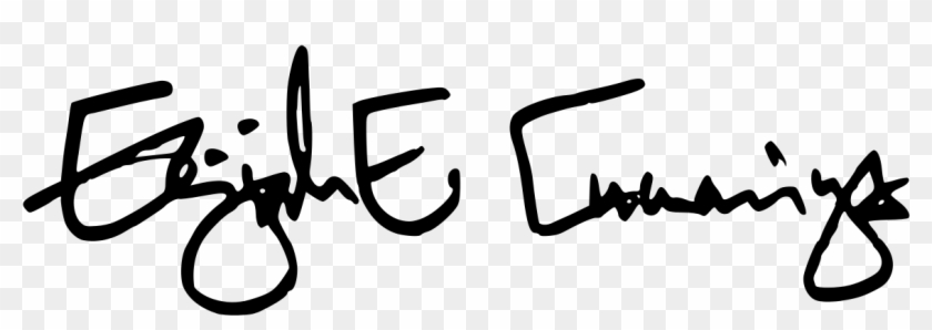 Elijah Eugene Cummings Signature - Calligraphy - Free Transparent PNG ...