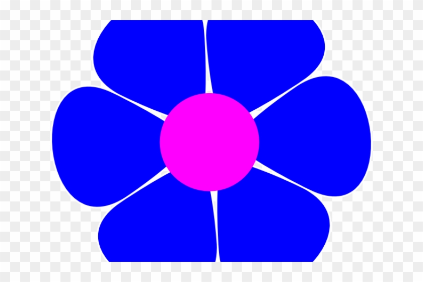 Blue Flower Clipart Groovy Flower - Flower Power Clip Art - Full Size ...