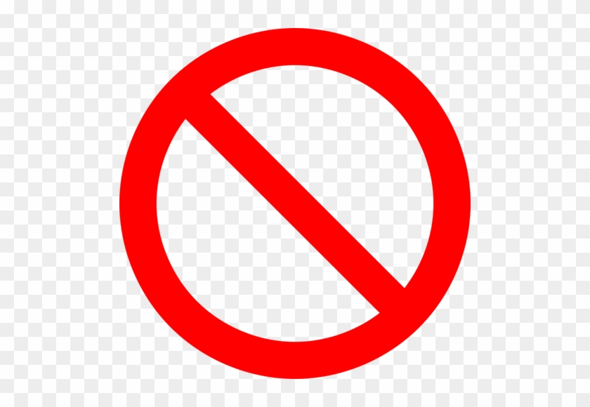 Opt-out Fee - Not Allowed Sign - Full Size PNG Clipart Images Download