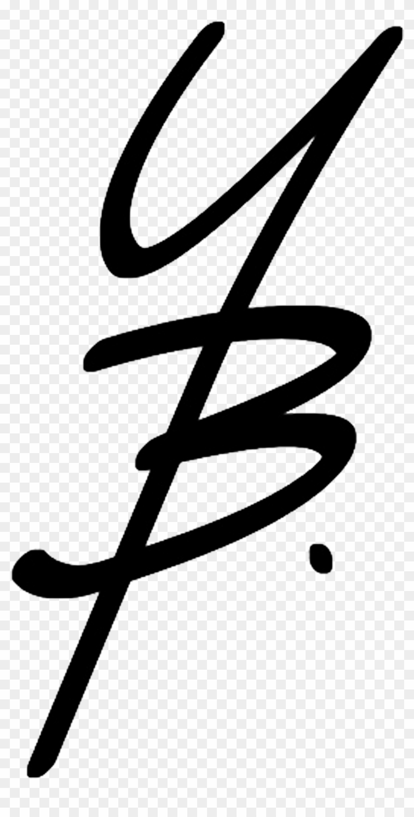 Yb Logo - - Calligraphy - Full Size PNG Clipart Images Download
