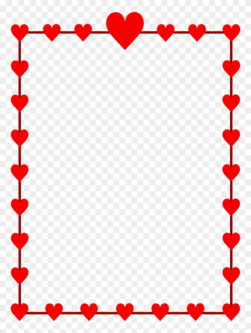 Download Valentines Borders Clip Art - Hearts Valentines Day Border ...