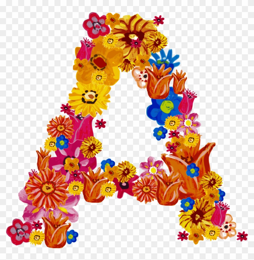 Free Flower Alphabet Png Zip - Flower Alphabet Png Transparent - Full ...