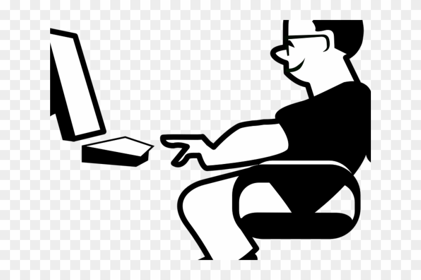 Criminal Clipart Degenerate - Computer Programmer Cartoon - Full Size ...