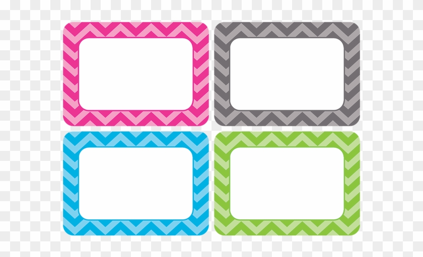 Chevron Name Tags/labels - Chevron Name Tags/labels - Full Size PNG ...