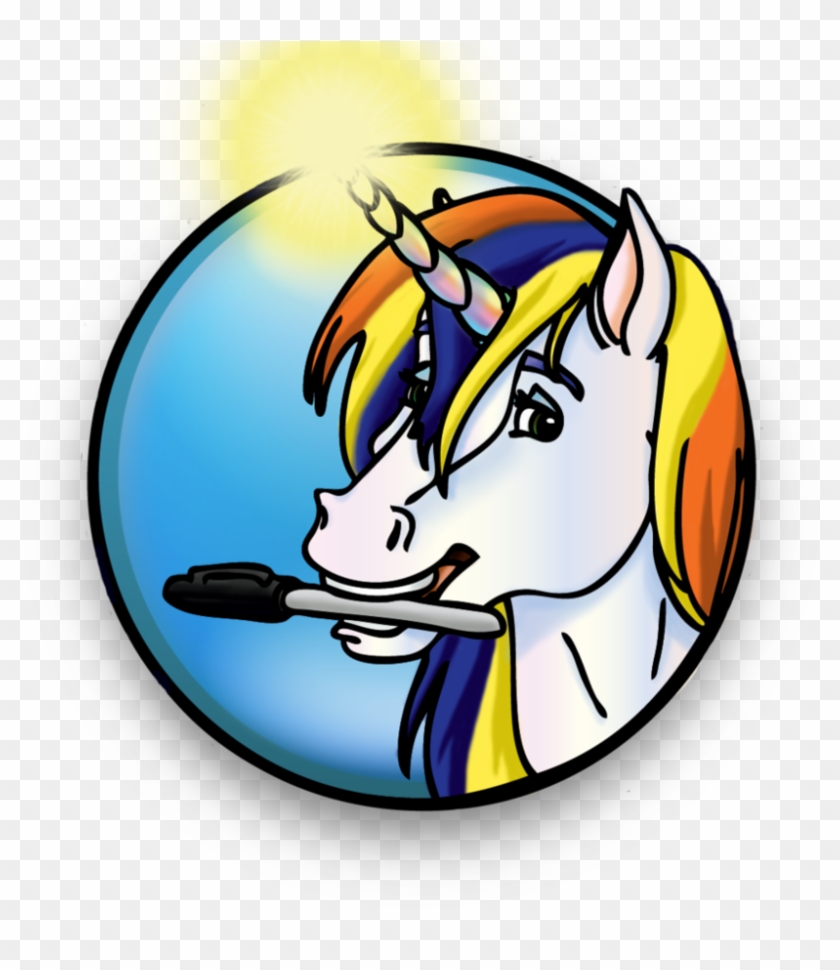Banner Transparent Library Unicorn By Dragonsflamemagic - Cartoon ...