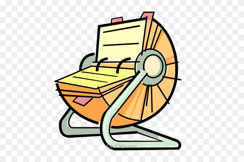 Rolodex Royalty Free Vector Clip Art Illustration - Phone Book Clip Art ...
