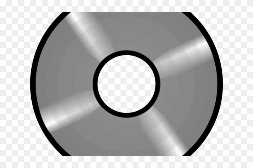 Compact Disk Clipart Black And White - Circle - Full Size PNG Clipart ...