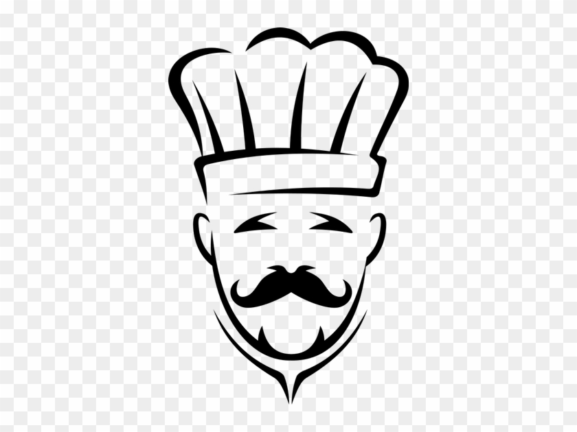 Stylized Black And White Chef Icon - Symbol - Full Size PNG Clipart ...