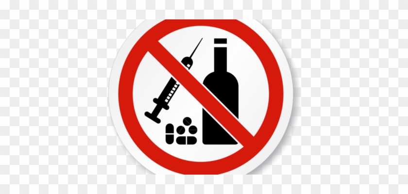 Drug & Alcohol-free Workplace - No Alcohol No Drugs - Full Size PNG ...