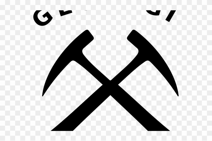 Hammer Clipart Kids - Crossed Rock Hammers - Full Size PNG Clipart ...