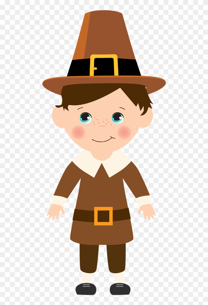 Thanksgiving Pilgrim - Cartoon - Full Size PNG Clipart Images Download
