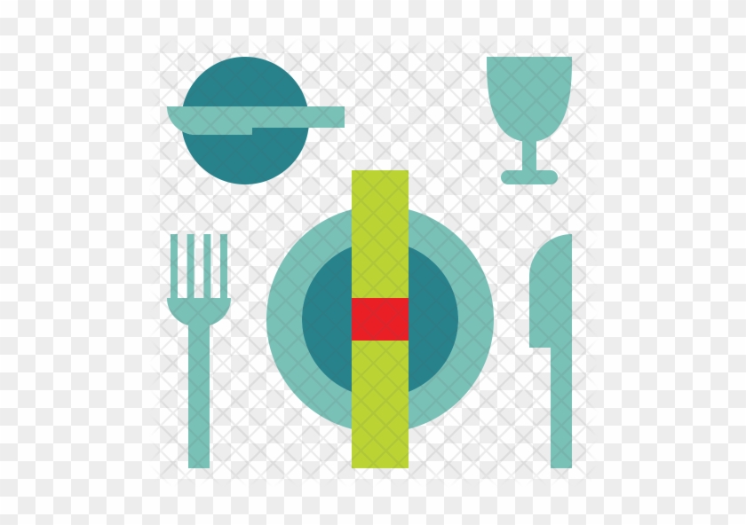 Dinner Plate Icon - Graphic Design - Full Size PNG Clipart Images Download