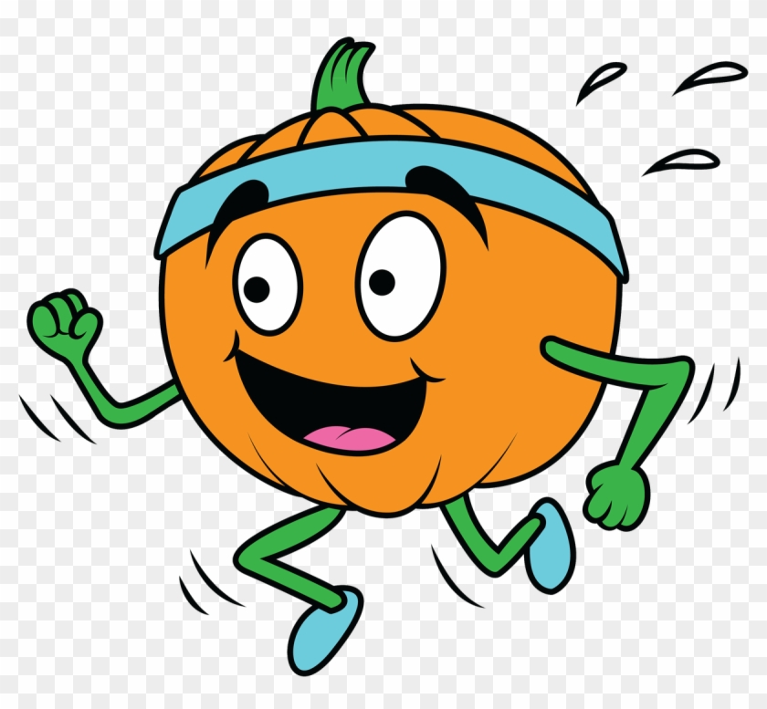 Free Pumpkin Clip Art Black And White - Pumpkin Run - Full Size PNG ...