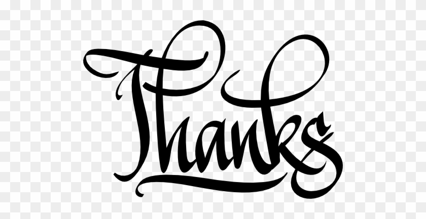 Free Clip Art Thanks Thanks Digital Calligraphy Clipart - Thanks ...