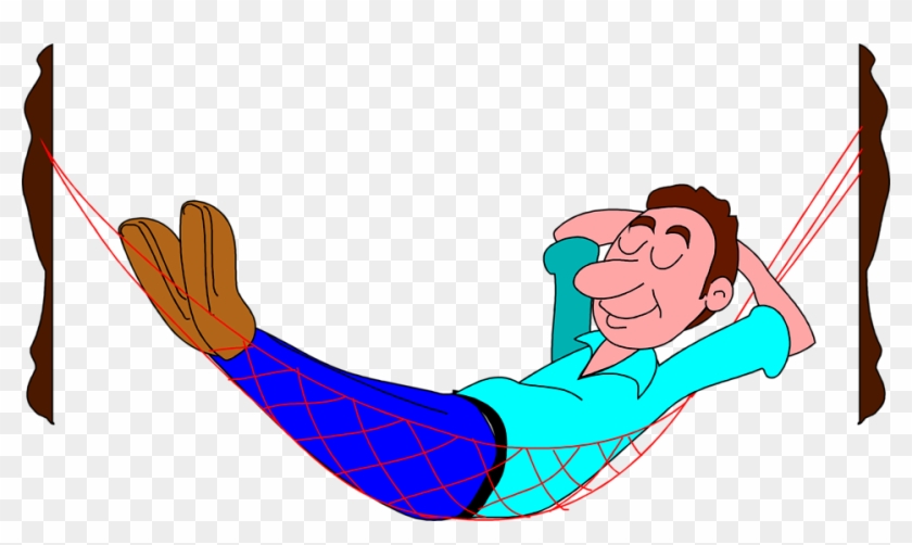 Relaxation Hammock Royalty-free Clip Art - Cartoon Person Resting ...