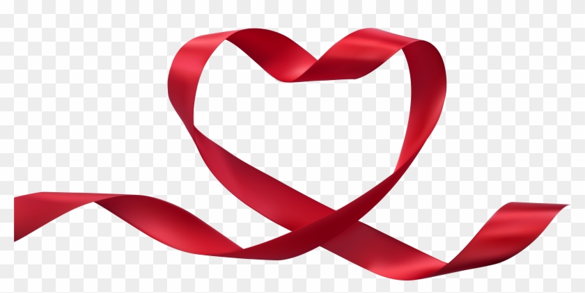 Heart Ribbon Transparent Png Clip Art Image - Heart Ribbon - Full Size ...