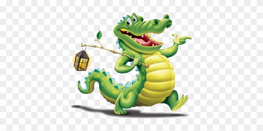 Alligator Clipart Funny - Crocodiles And Alligators Cartoon - Full Size ...