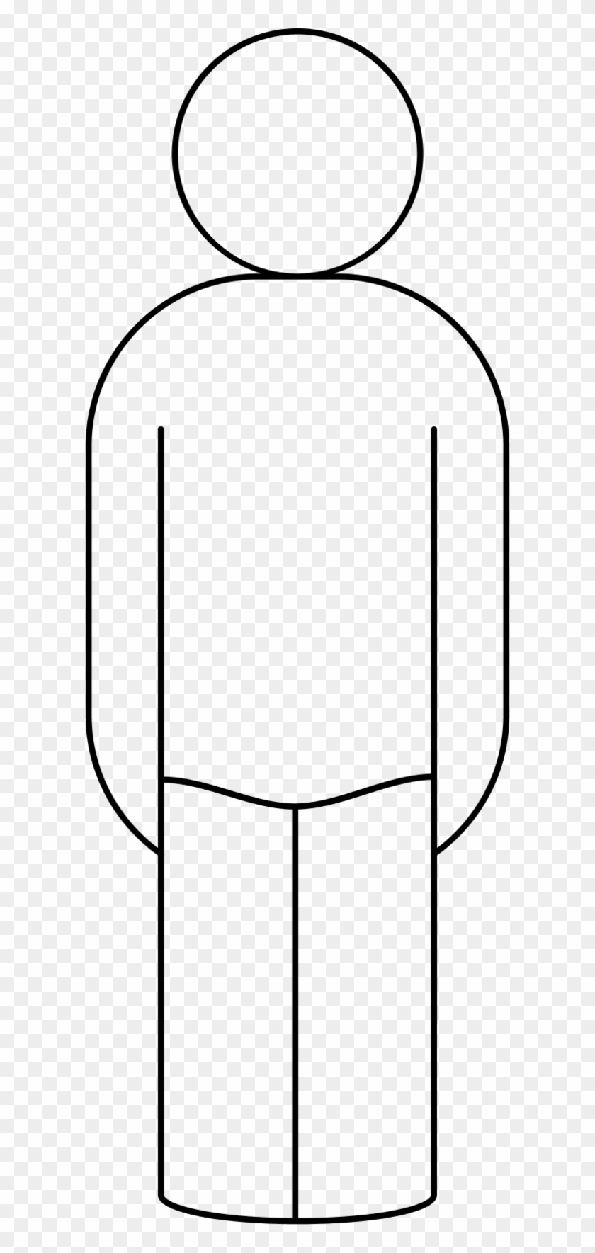 Outline Person Clip Art - Person Shape For Powerpoint - Full Size PNG ...