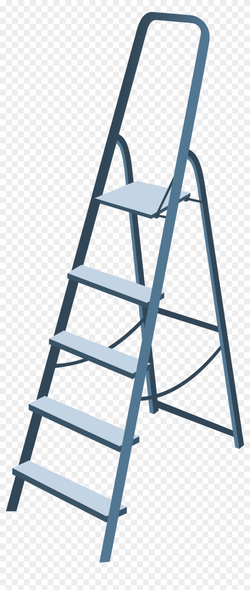 Step Ladder Clip Art Www - Chair - Full Size PNG Clipart Images Download