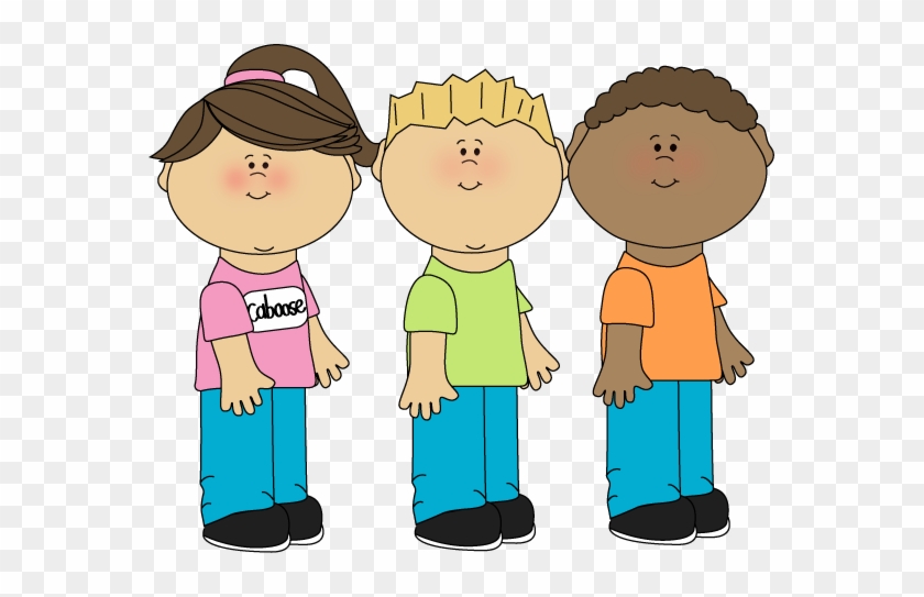 Kids Art Class Clip Art - Lining Up Social Story - Full Size PNG ...