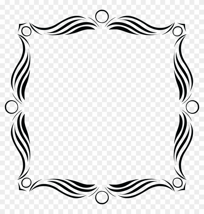 Free Clipart Of A Decorative Border - Picture Frame - Full Size PNG ...