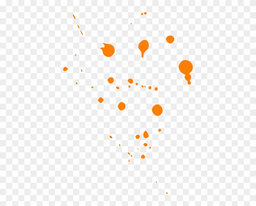 Paint Splat Orange Clip Art At Clker - Orange Paint Splatter Png - Full ...