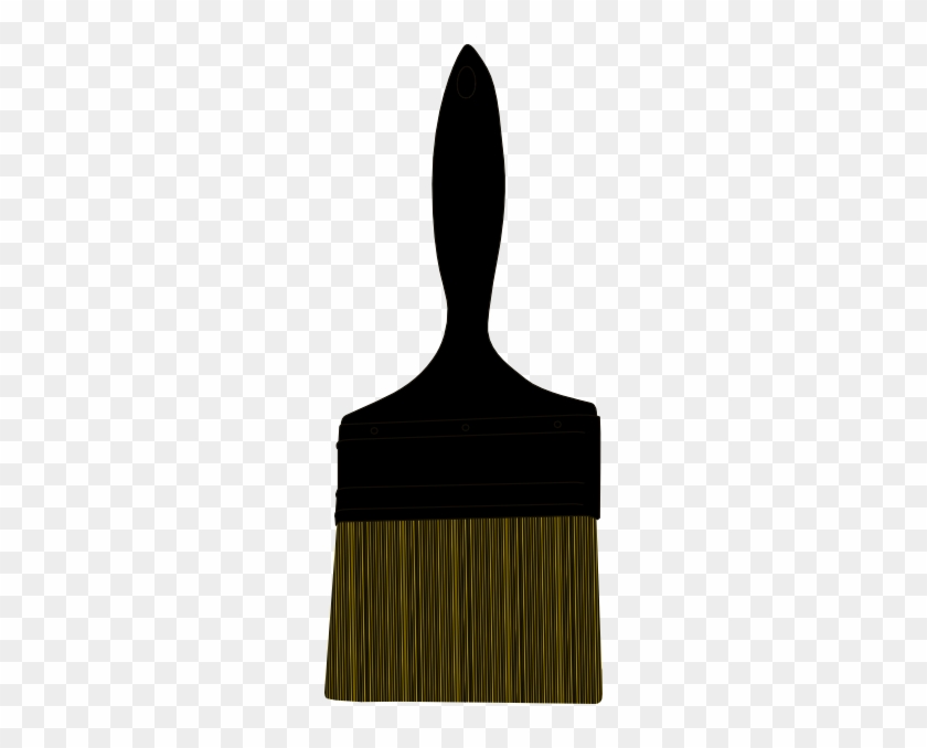 Paint Brush Silhouete Clip Art At Clker - Clothes Hanger - Full Size ...