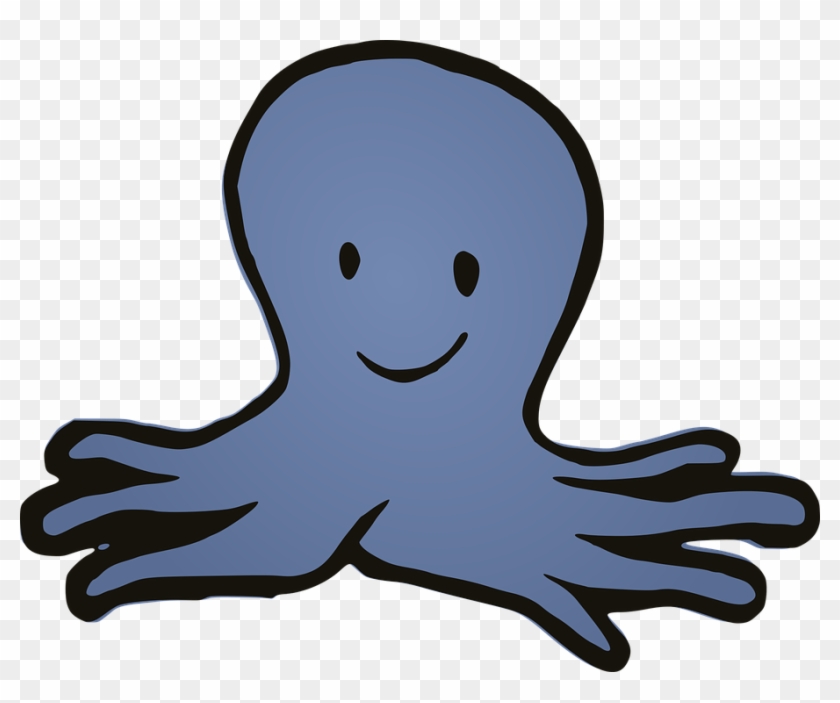 Octopus Animal Cartoon Happy Funny Fish Oc - Cool Cartoon Octopus ...