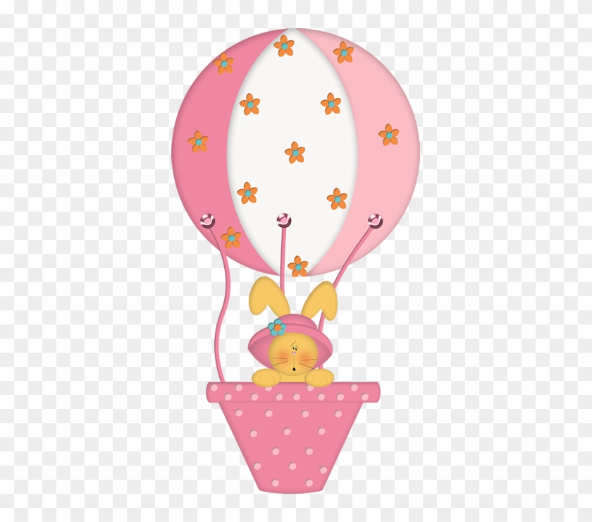 Pink Balloons, Hot Air Balloons, Clipart Images, Baby - Illustration ...