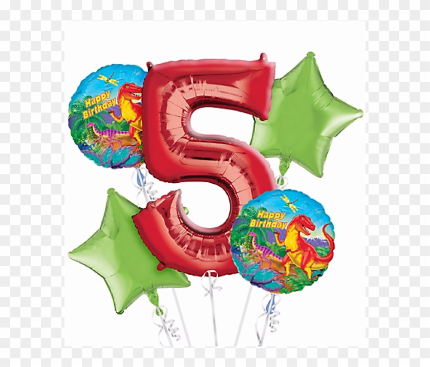 Prehistoric Dinosaurs 3rd Birthday Balloon Bouquet - Full Size PNG ...