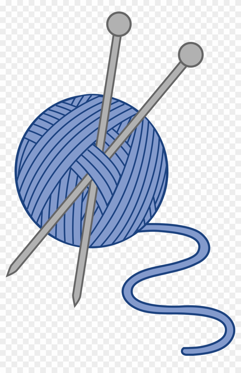 Clip Art Yarn Craft Clipart - Knitting Needles Clip Art - Full Size PNG ...