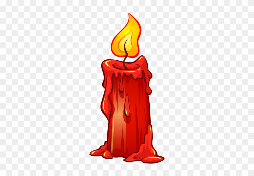 Red Candle - Red Candle Cartoon - Full Size PNG Clipart Images Download
