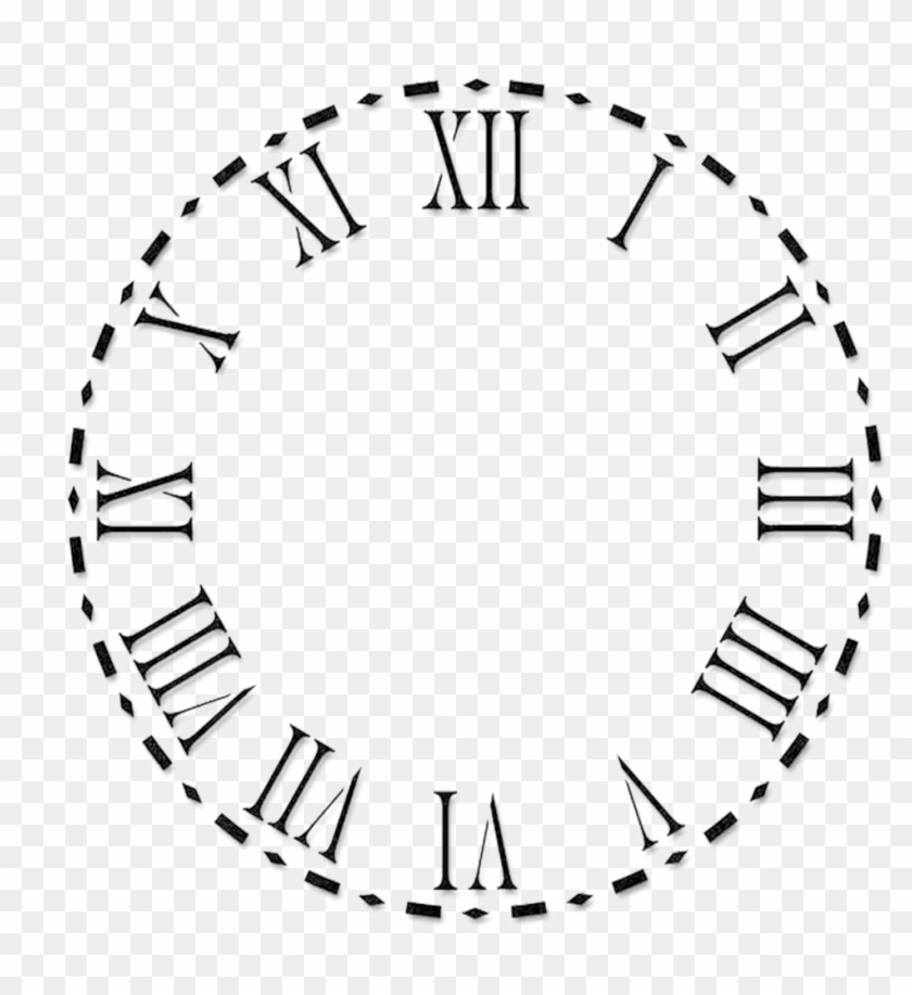 Clock Face Roman Numerals Numeral System - Roman Numeral Clock Face ...