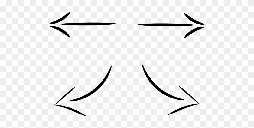Split Arrow Clip Art - Hand Drawn Arrow Png - Full Size PNG Clipart ...