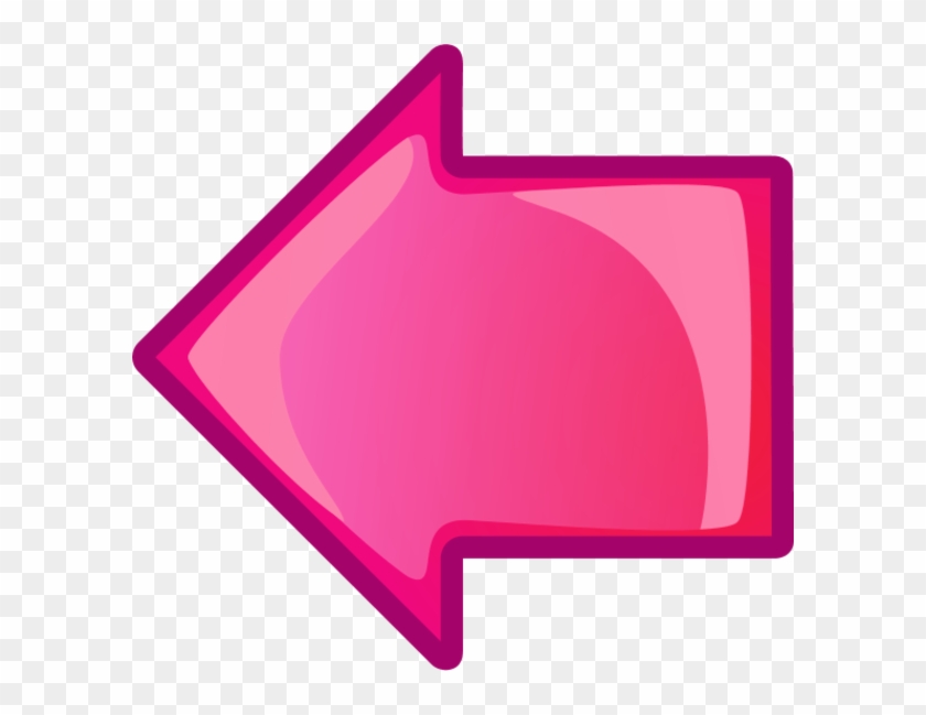 Pink Arrow Pointing Left - Full Size PNG Clipart Images Download
