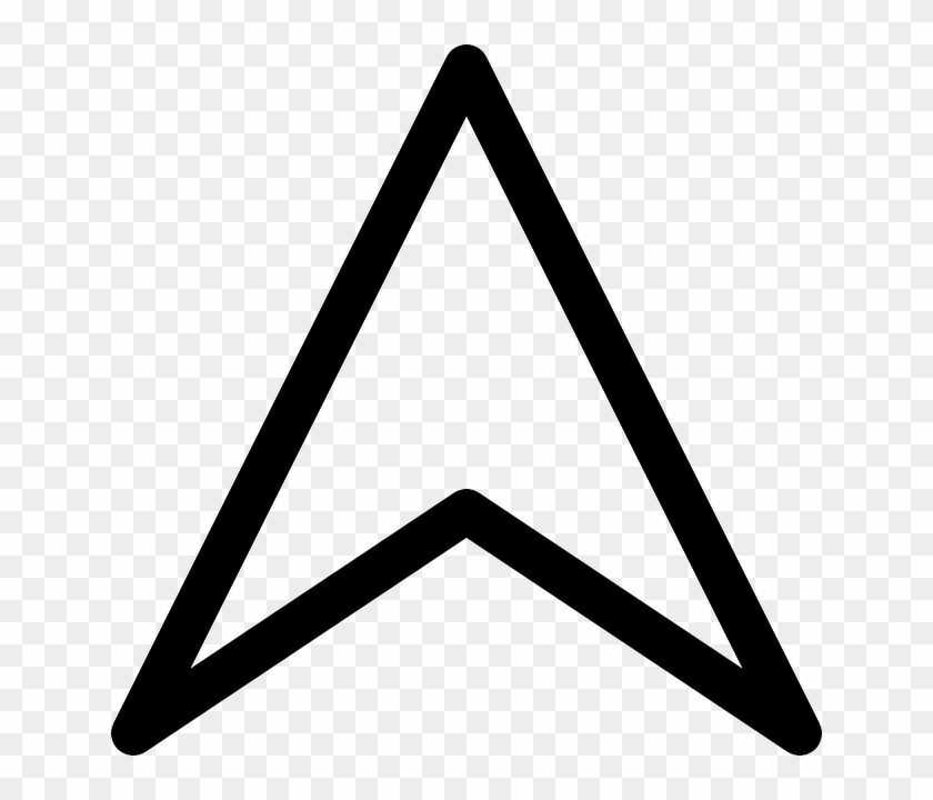 Head North Arrow Arrows Plain Arrowhead Empty Public - Arrowhead Png ...