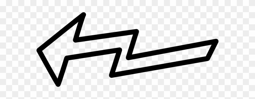 Free Vector Arrow08 4 Clip Art - Flecha En Forma De Rayo - Full Size ...