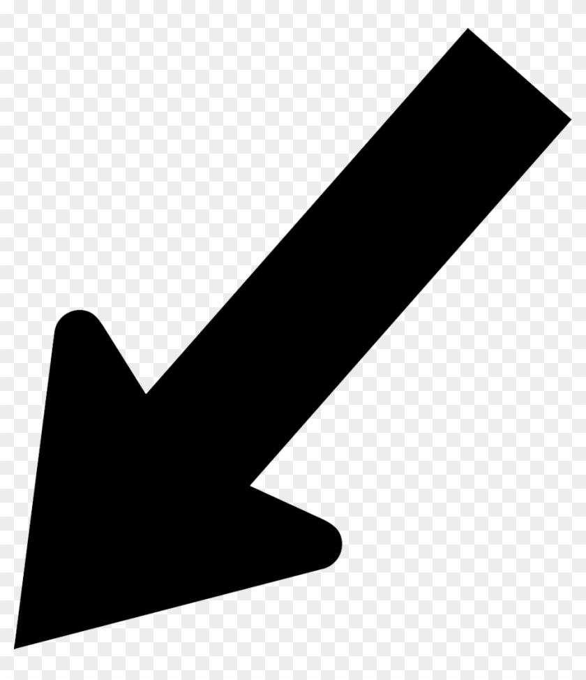 Arrow Pointing Down And Left - Arrow Down Left Png - Full Size PNG Clipart Images Download