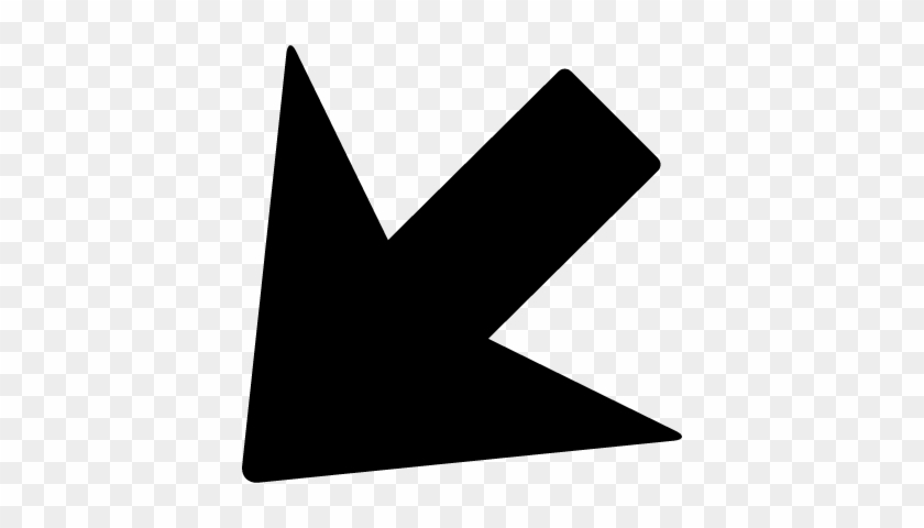 Arrow Pointing Left Down Vector - Arrow Facing Left Down - Full Size ...