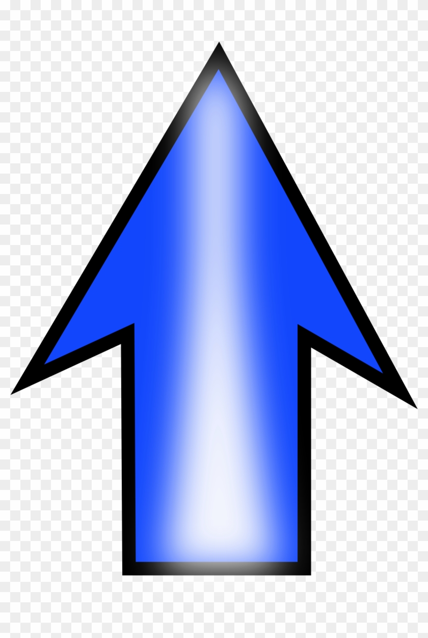 Illustration Of A Blue Arrow - Blue Arrow Pointing Up - Full Size PNG ...