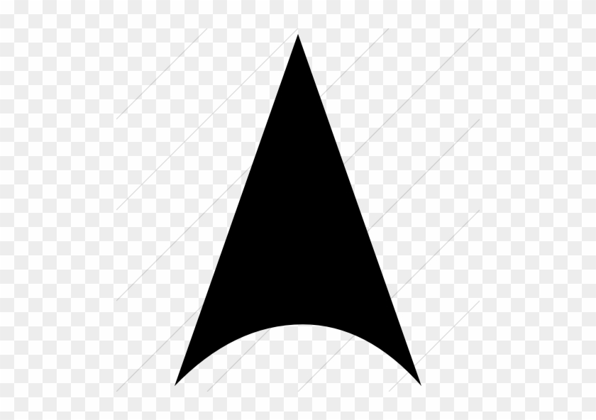 Classic Arrows Direction North Icon » Style Simple - North Arrow No ...