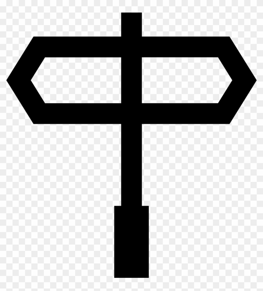 Directional Arrow Signal On A Pole Comments - White Cross Of Lorraine ...