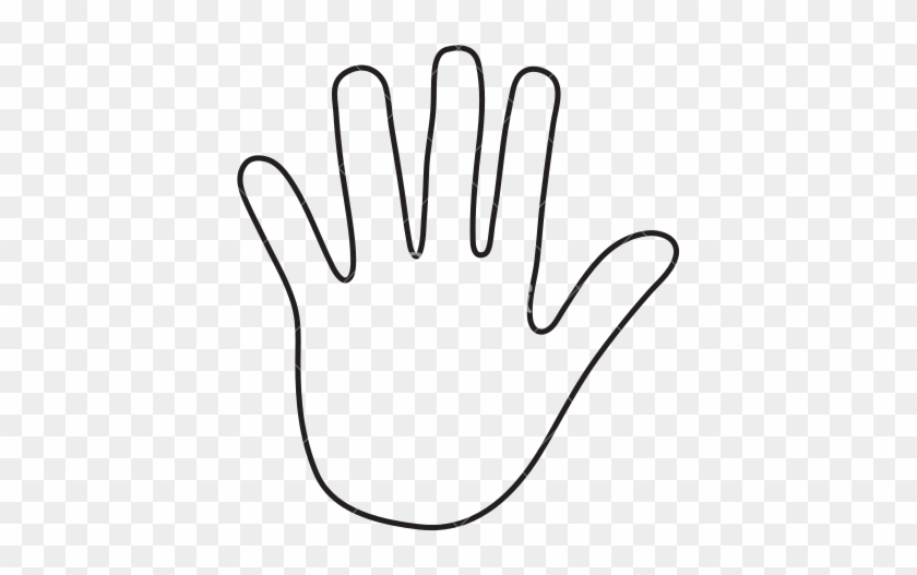 Hand Outline - Stock Illustration - Full Size PNG Clipart Images Download