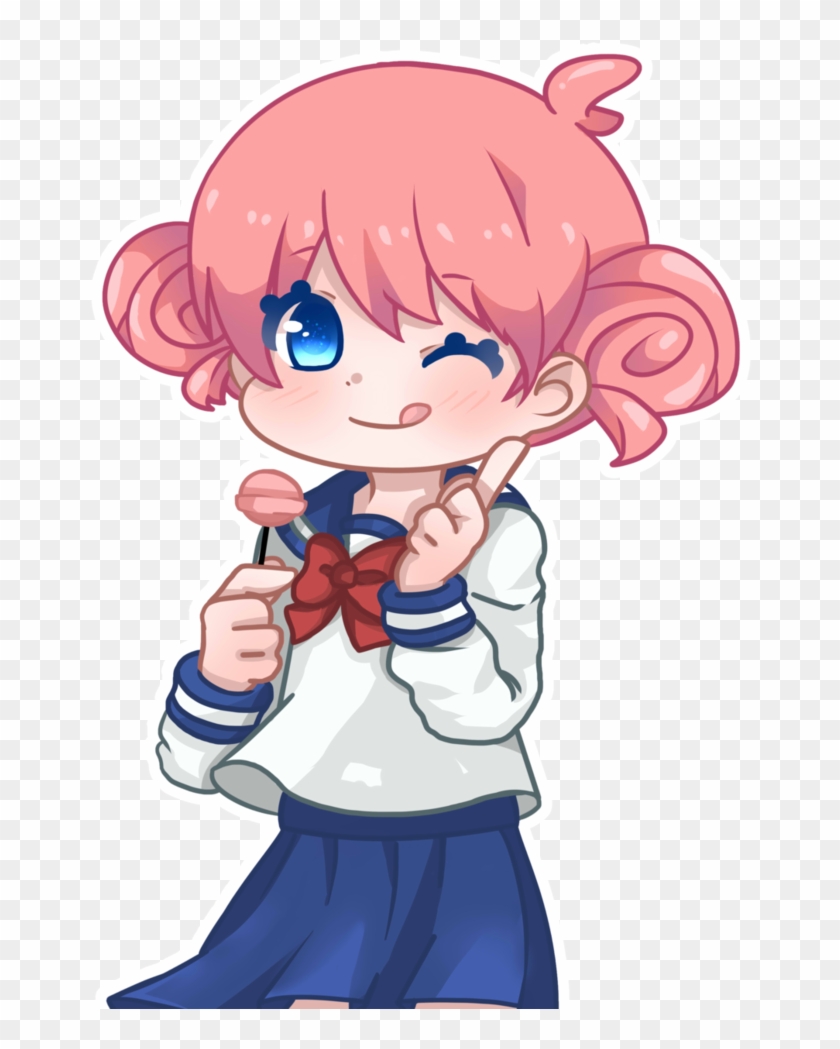 Chibi Candy Girl By Bronnie23 - Cartoon - Free Transparent PNG Clipart ...