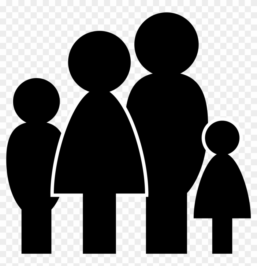 Of Four - Family Vector Icon Png - Full Size PNG Clipart Images Download