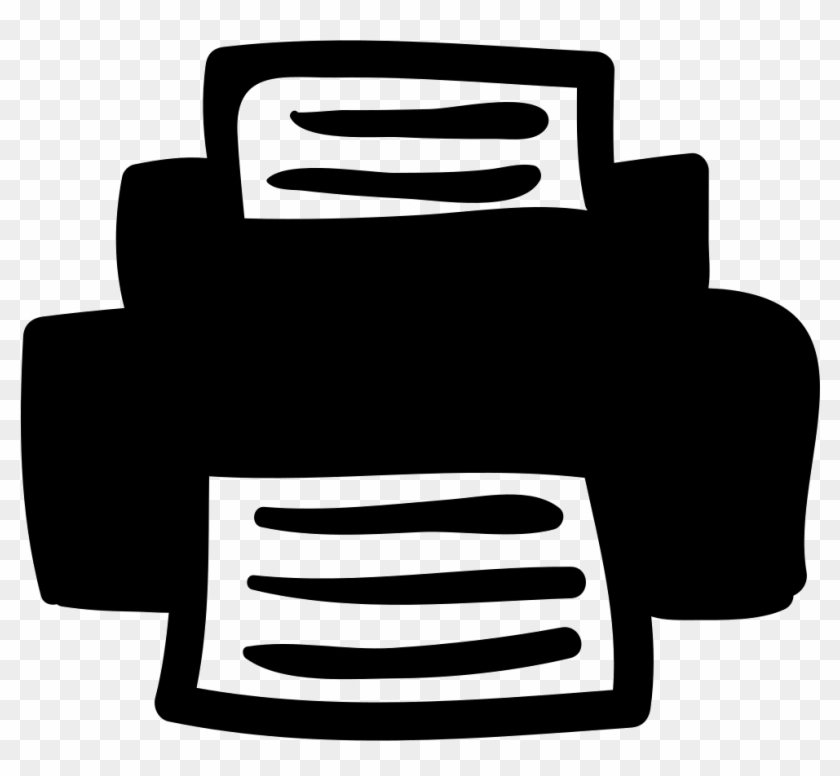 Printer Hand Drawn Tool Comments - Printing - Full Size PNG Clipart ...