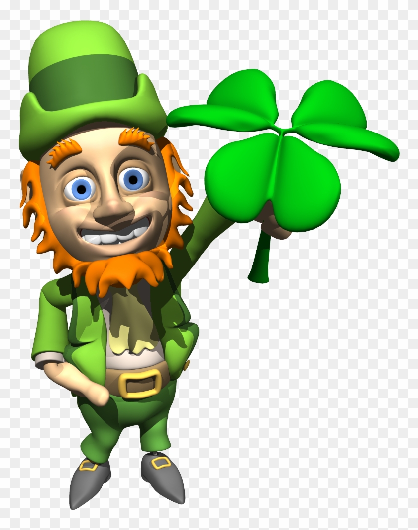 Leprechaun And Shamrock Clip Art - Teacher - Full Size PNG Clipart ...
