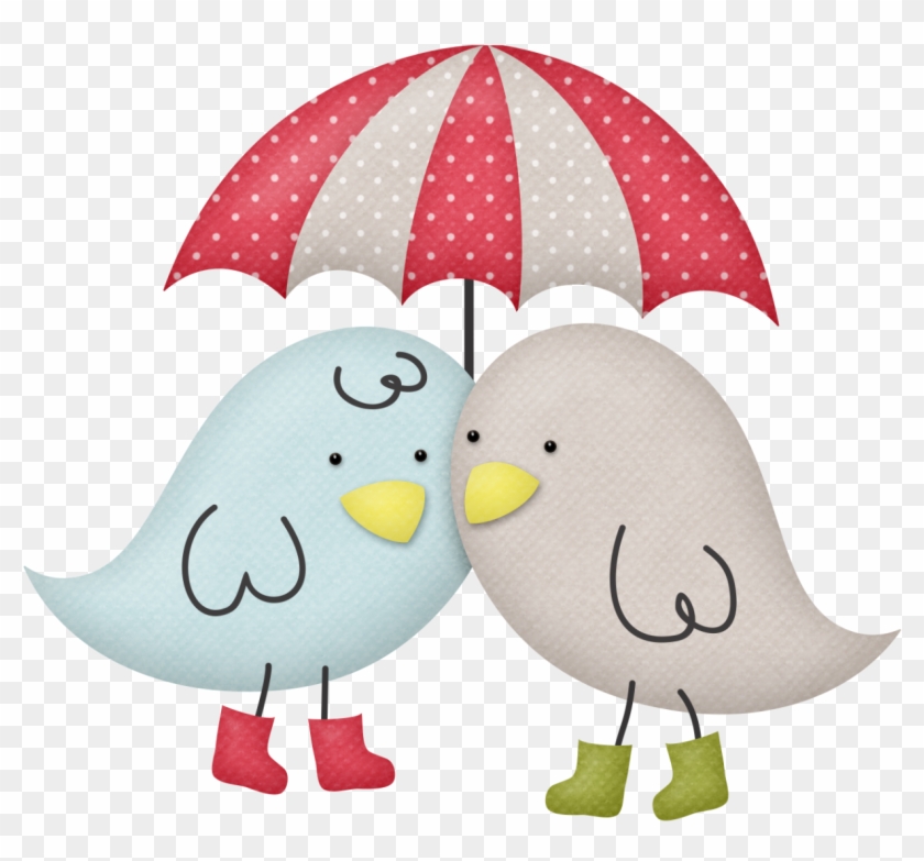 Birds With Umbrella - Bird With Umbrella Clipart - Full Size PNG ...